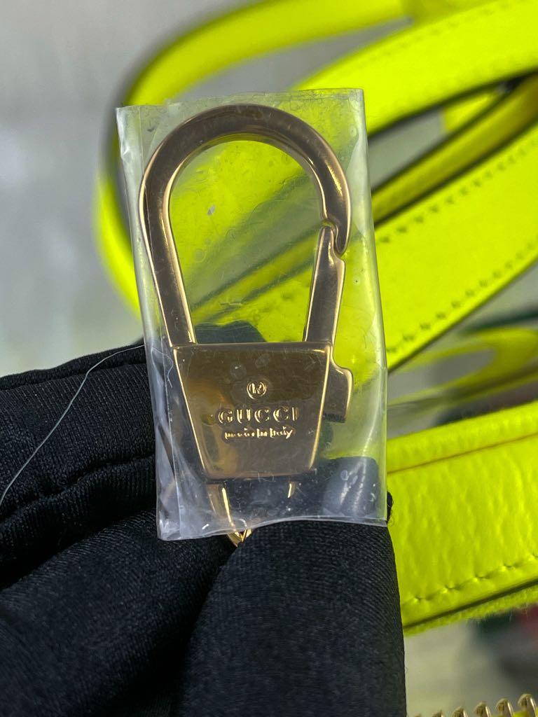 Gucci Neon Yellow Ophidia Transparent Mini Bag, Luxury, Bags & Wallets ...