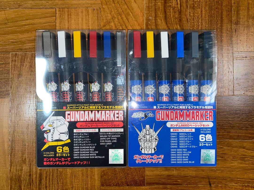 Gundam Marker / Seed Basic Set for Gunpla, Hobbies & Toys, Stationery ...