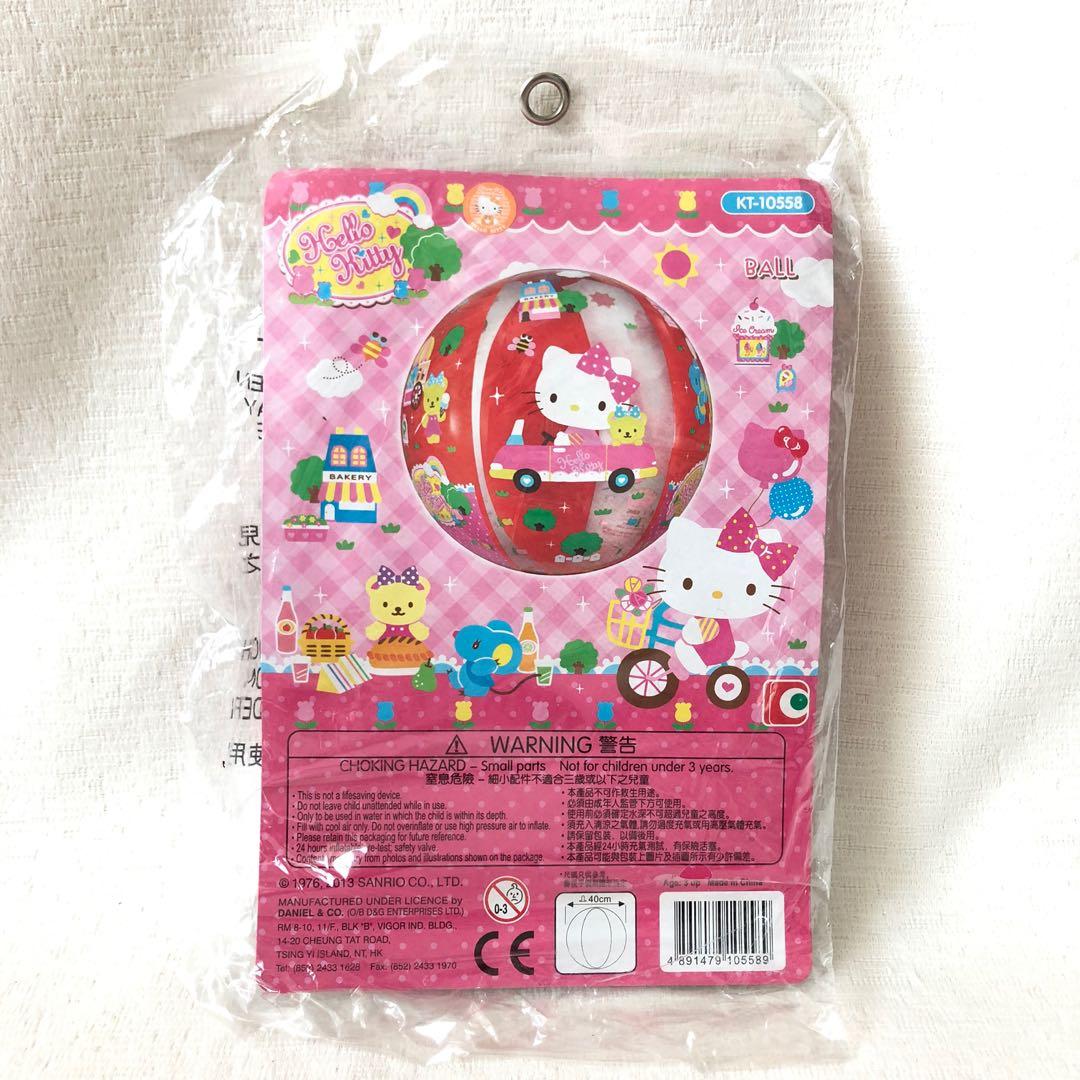 Hello Kitty Beach Ball, 興趣及遊戲, 旅行, 旅遊 - 旅行必需品及用品 - Carousell