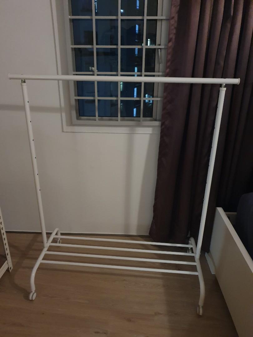 Ikea rigga clothes rack, Furniture & Home Living, Furniture, Shelves ...