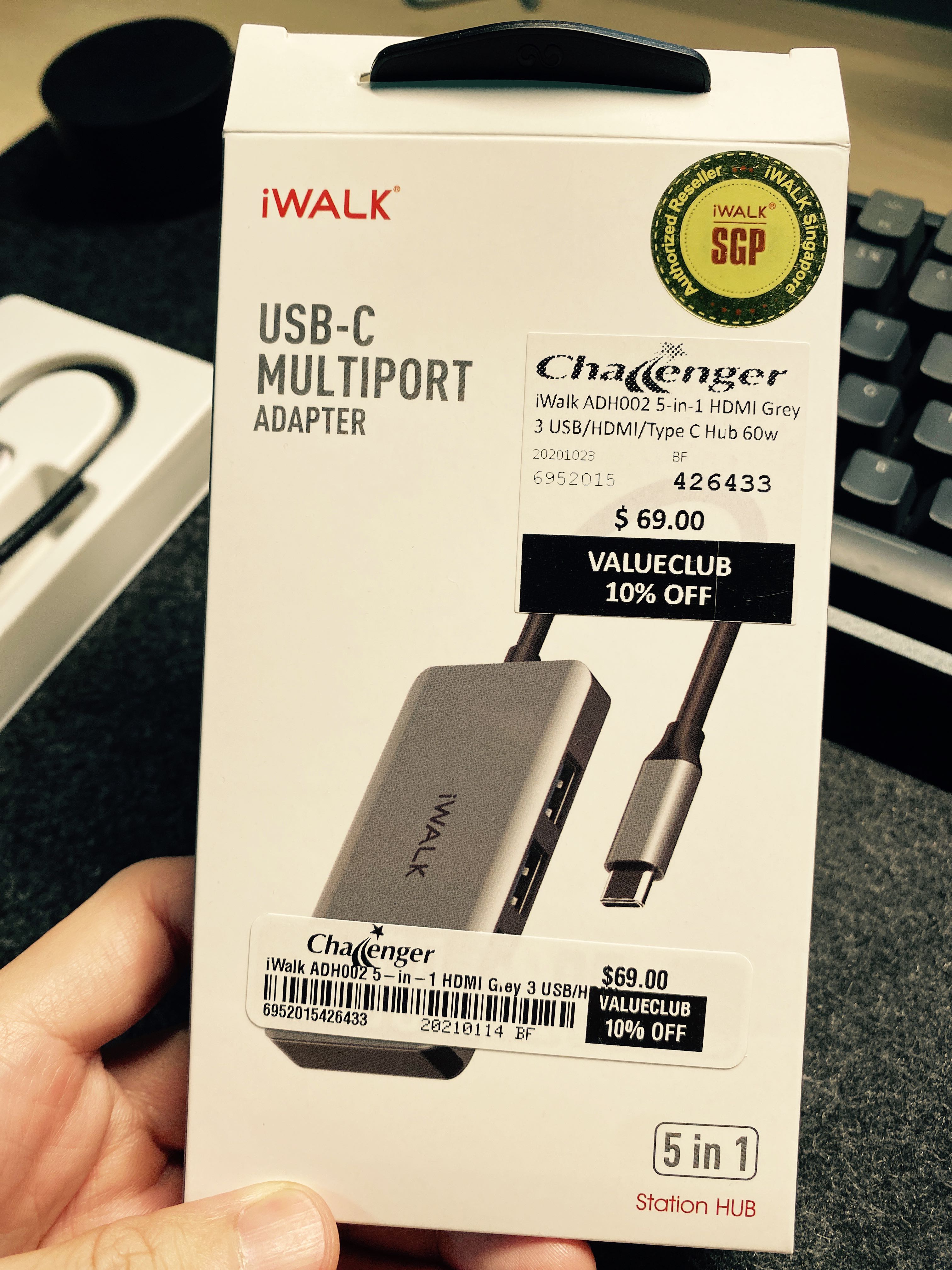 iWalk USB-C Multiport Adapter (Type C Hub), Computers & Tech, Parts ...