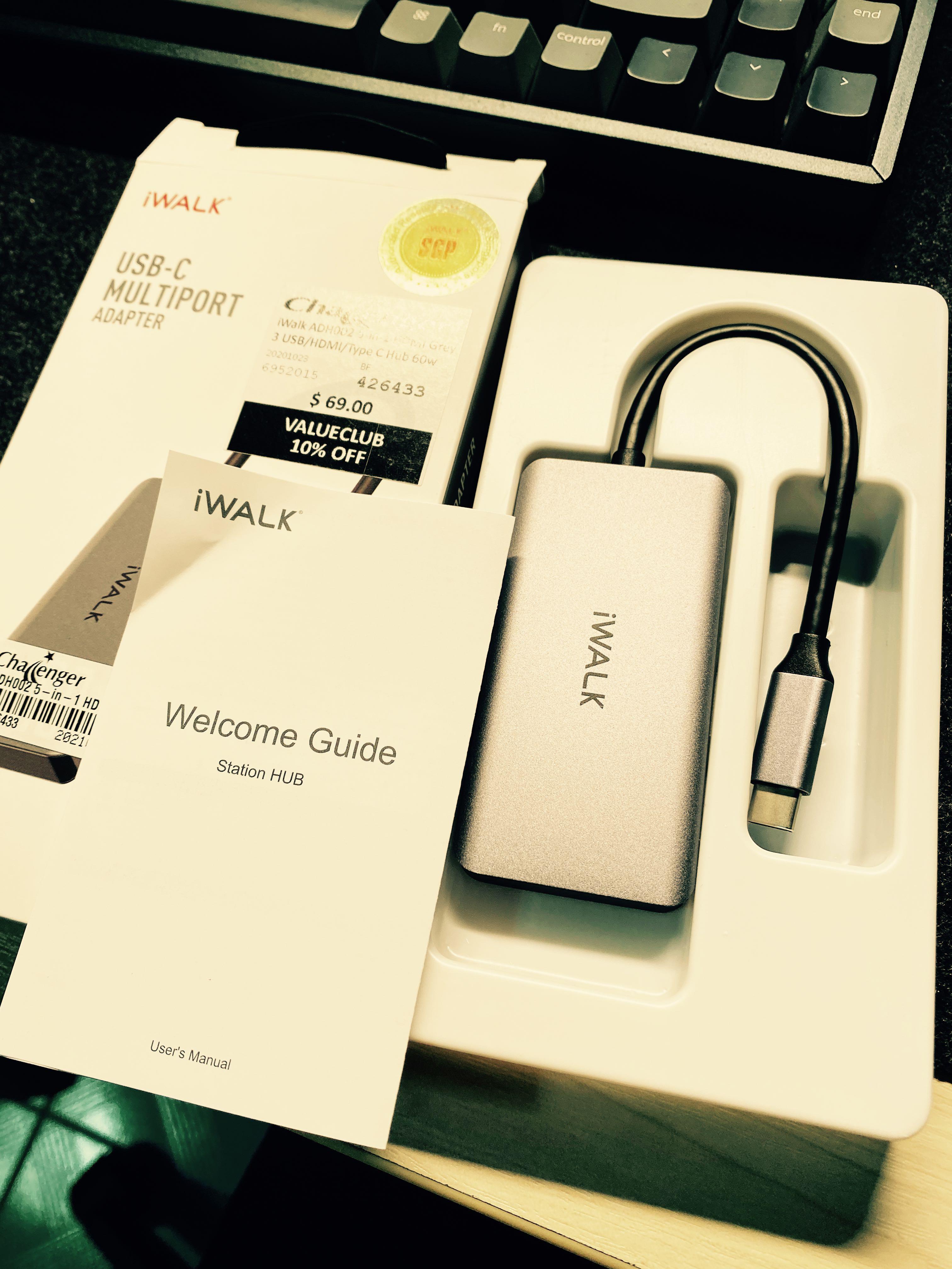 iWalk USB-C Multiport Adapter (Type C Hub), Computers & Tech, Parts ...