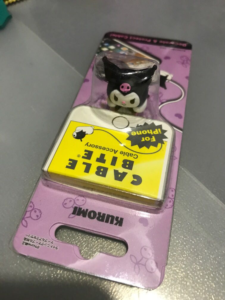 Kuromi iPhone cable protector (authentic Sanrio), Mobile Phones ...