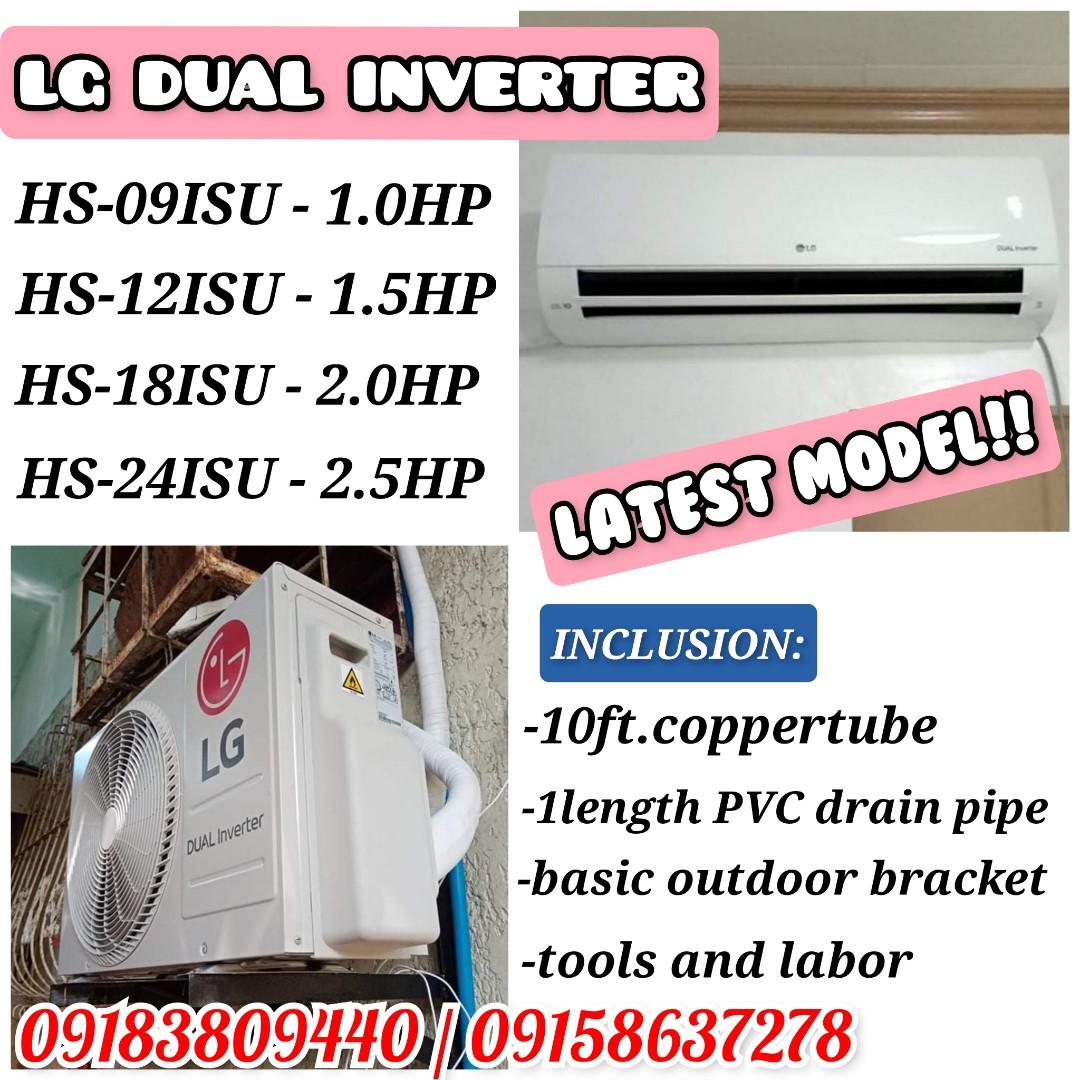 LG Dual Inverter Split Type Aircon, TV & Home Appliances, Air ...