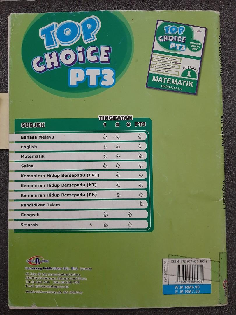 Mathematics PT3 Form 1 (Cemerlang), Hobbies & Toys, Books & Magazines ...