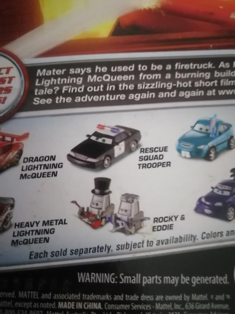 Pixar Car rescue squad trooper, Hobbies & Toys, Toys & Games on Carousell