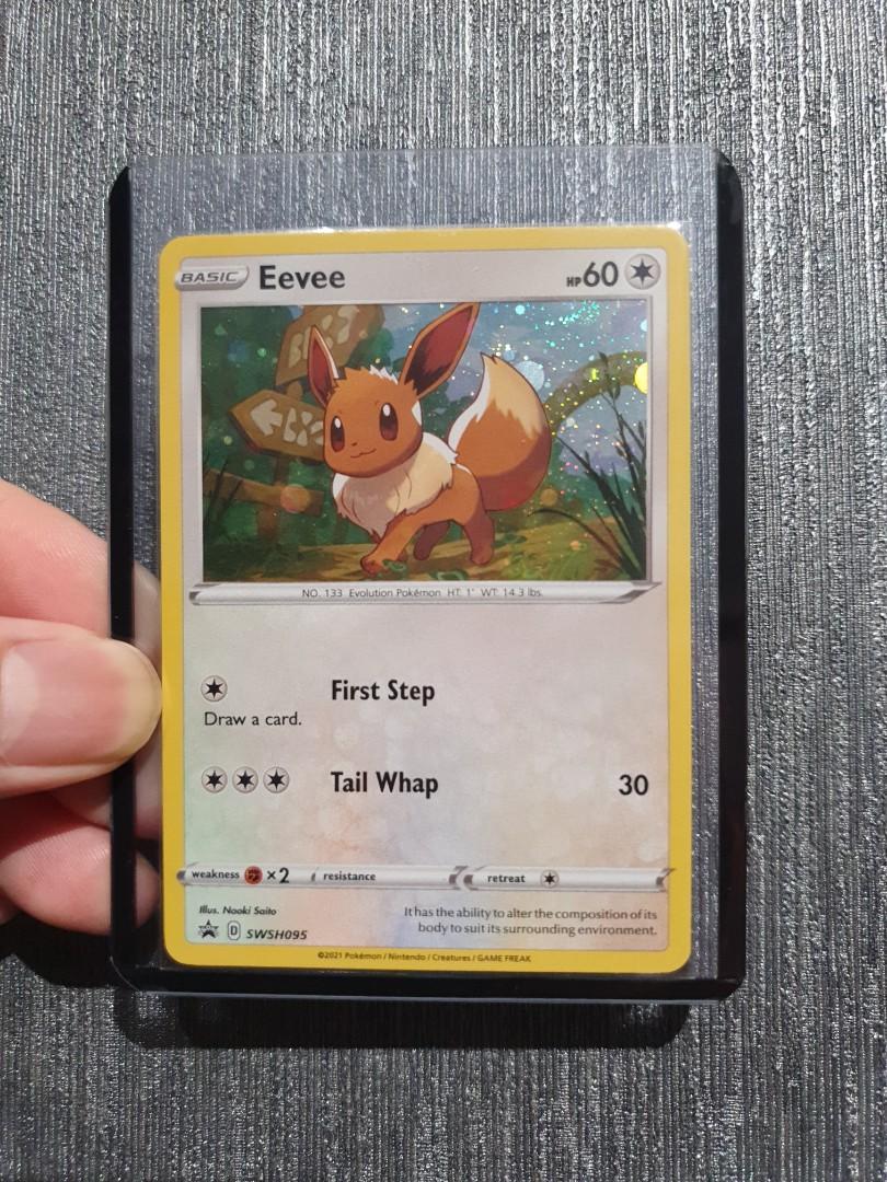 Pokemon TCG SWSH095 Eevee Promo Card, Hobbies & Toys, Toys & Games on ...