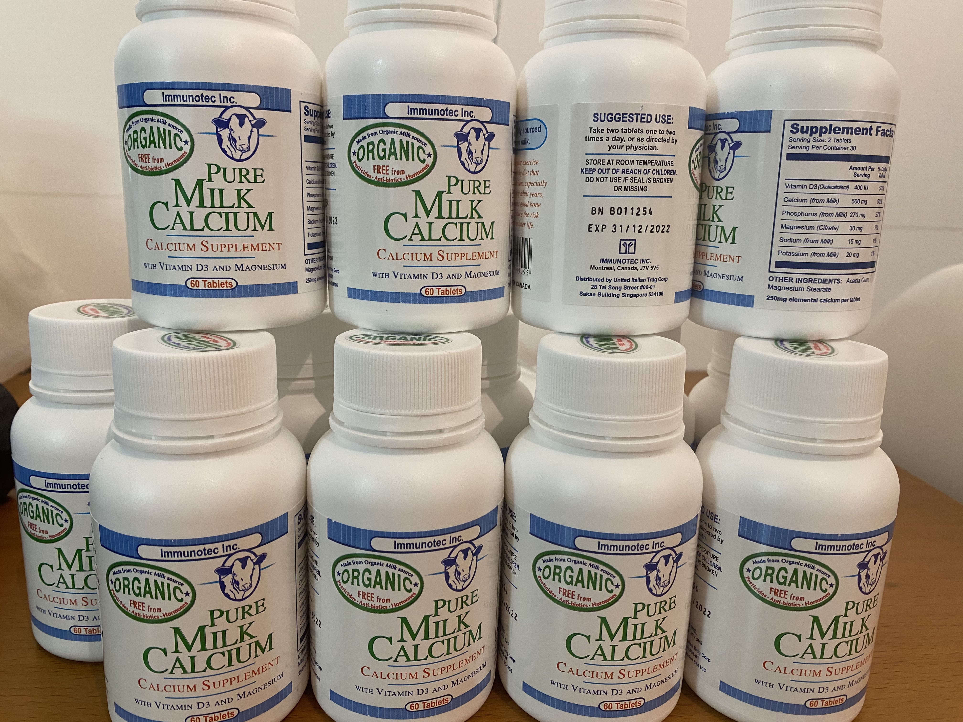 PURE MILK Calcium - CALCIUM SUPPLEMENT, Health & Nutrition, Health ...
