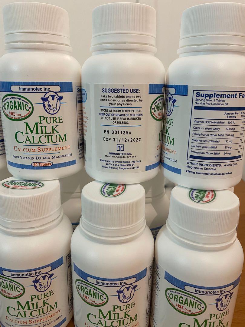 PURE MILK Calcium - CALCIUM SUPPLEMENT, Health & Nutrition, Health ...