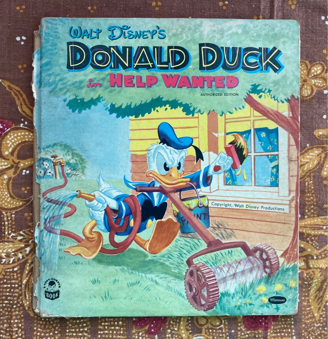 Rare 1955 Walt Disneys Donald Duck in Help Wanted book, Hobbies & Toys ...