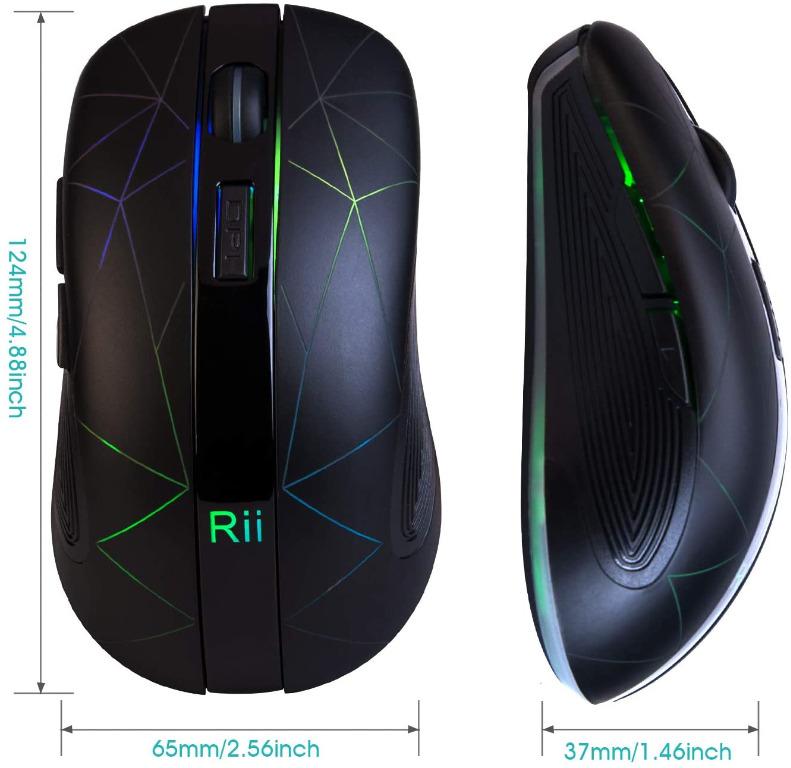 Rii RM200 Wireless mouse,2.4G Wireless Mice Optical Mouse with USB Nano ...