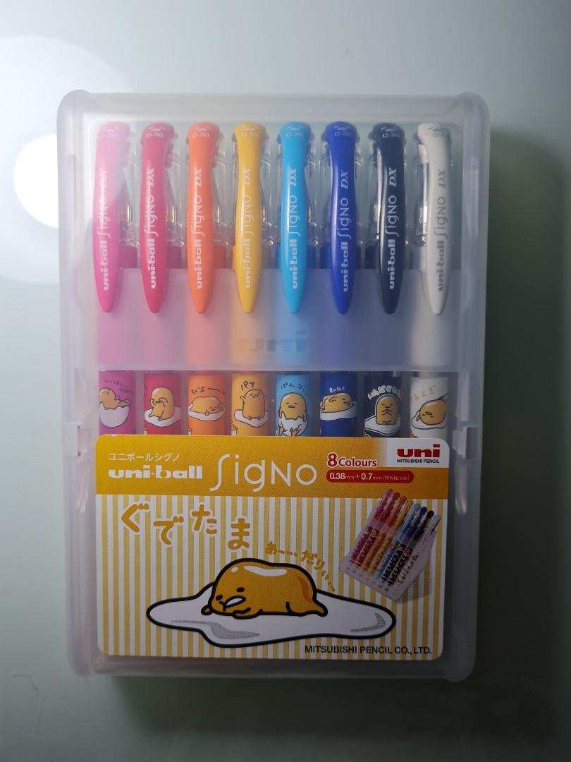 sanrio gudetama uniball signo dx pen set 0.38, Hobbies & Toys ...