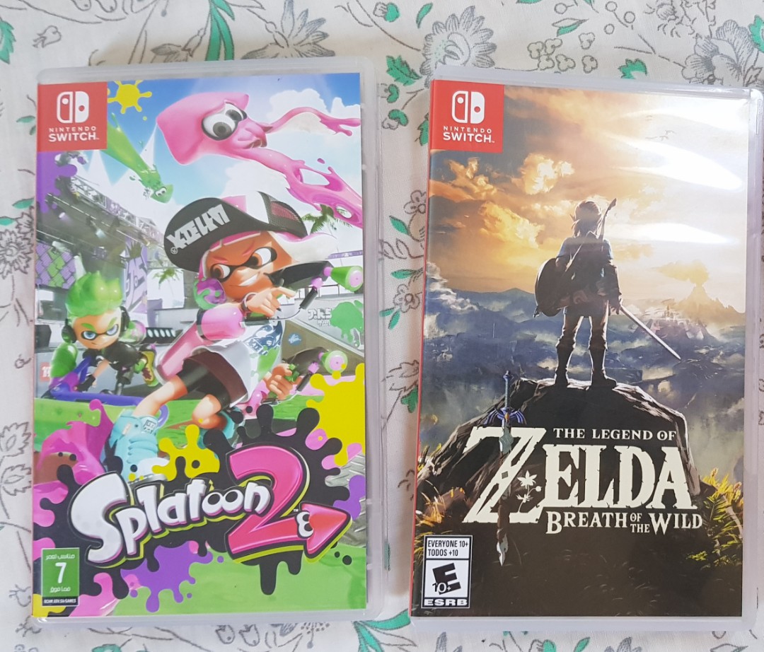 Splatoon 2 and Legend of Zelda Breath of the Wild Nintendo Switch Case ...