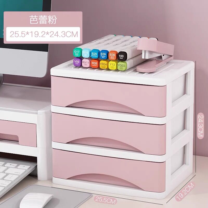Table stationery storage Drawers - Pink, Hobbies & Toys, Stationery ...