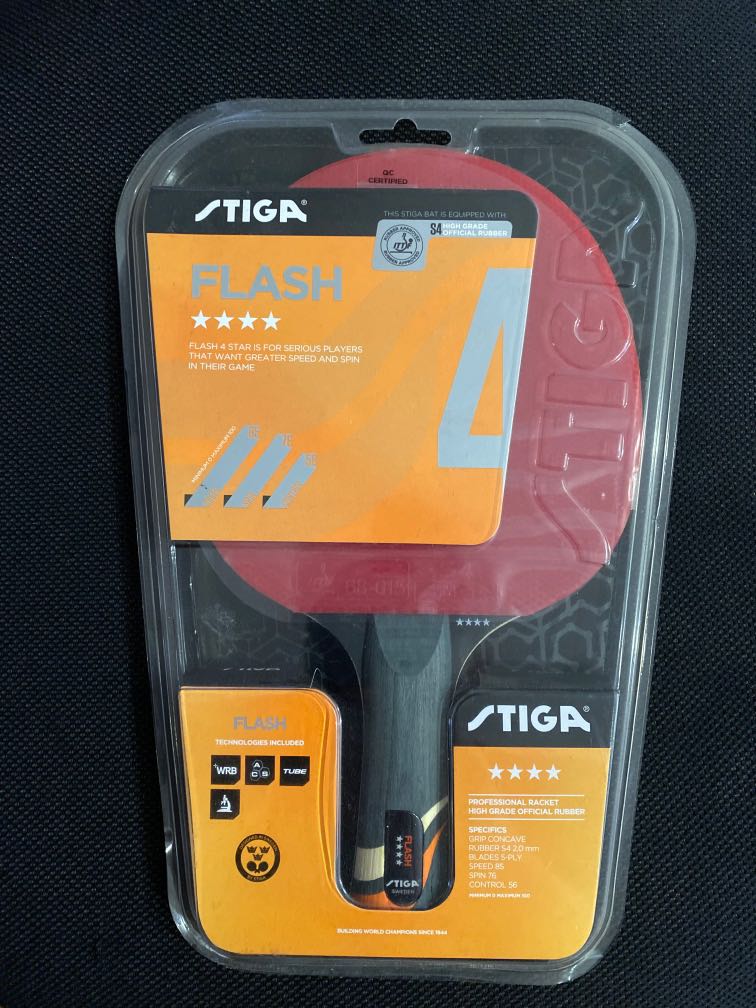 Table Tennis Stiga Flash, Sports Equipment, Sports & Games, Racket ...