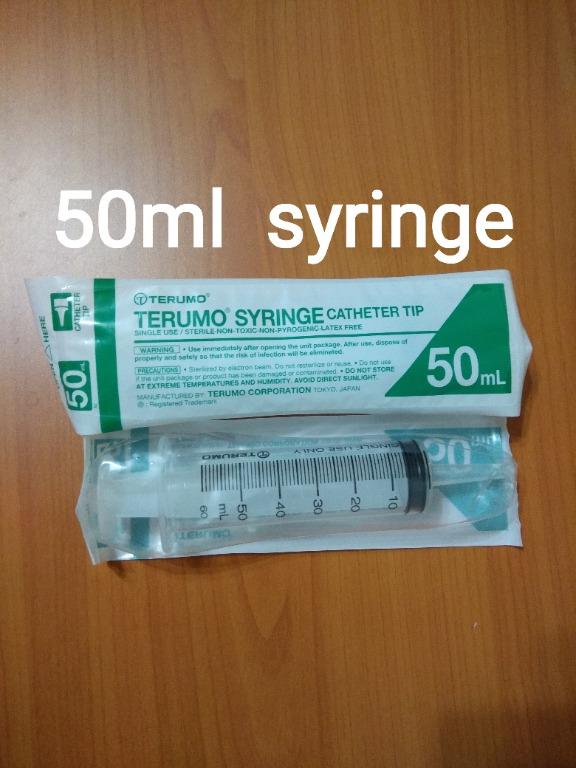 Terumo syringe 50ml (Feeding syringe tube with catheter tip for Ng tube ...