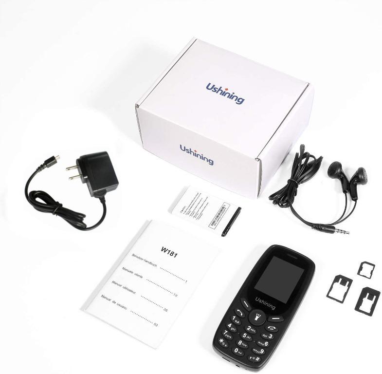 Ushining 3G Unlocked Senior Cell Phone Dual SIM Feature Phone with ...