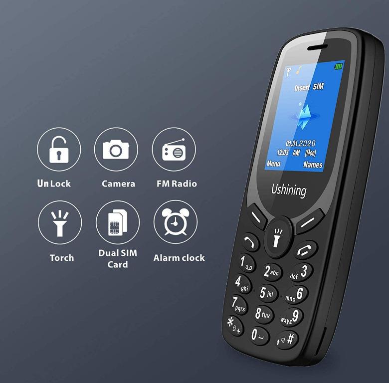 Ushining 3G Unlocked Senior Cell Phone Dual SIM Feature Phone with ...