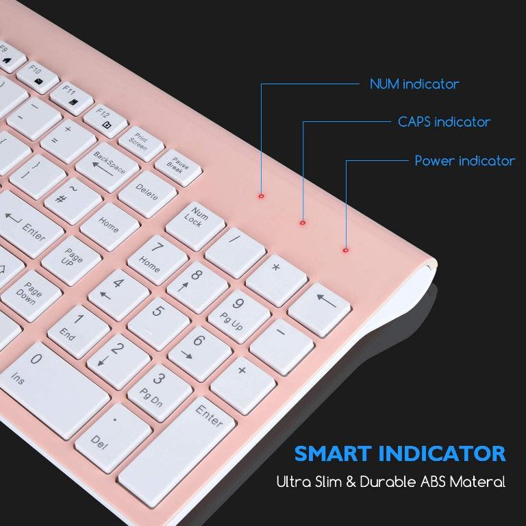 Wireless Keyboard Mouse Combo Cimetech Compact Full Size Wireless Keyboard And Mouse Set 2 4g