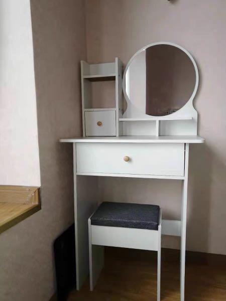60cm Dressing Table with mirror & stool, Furniture & Home Living ...