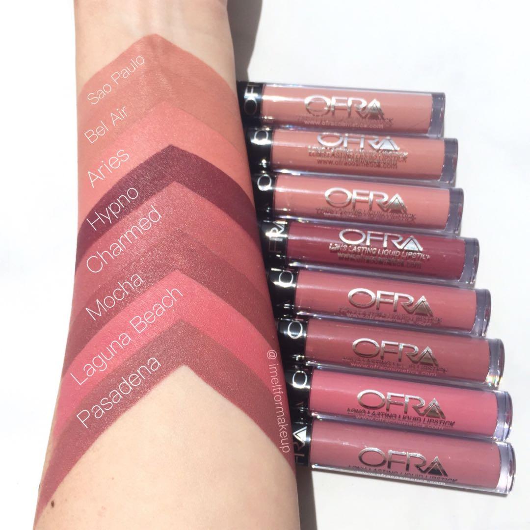 全新舊包裝 Ofra long lasting liquid lipstick #Americano #Mocha #Pasadena # ...