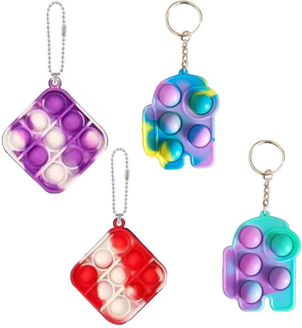 Among Us Tik Tok The Newest Pop It Push Among Us Bubble Keychain ...