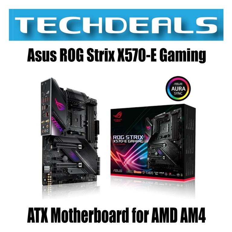 Asus ROG Strix X570-E Gaming ATX Motherboard for AMD AM4, Computers ...