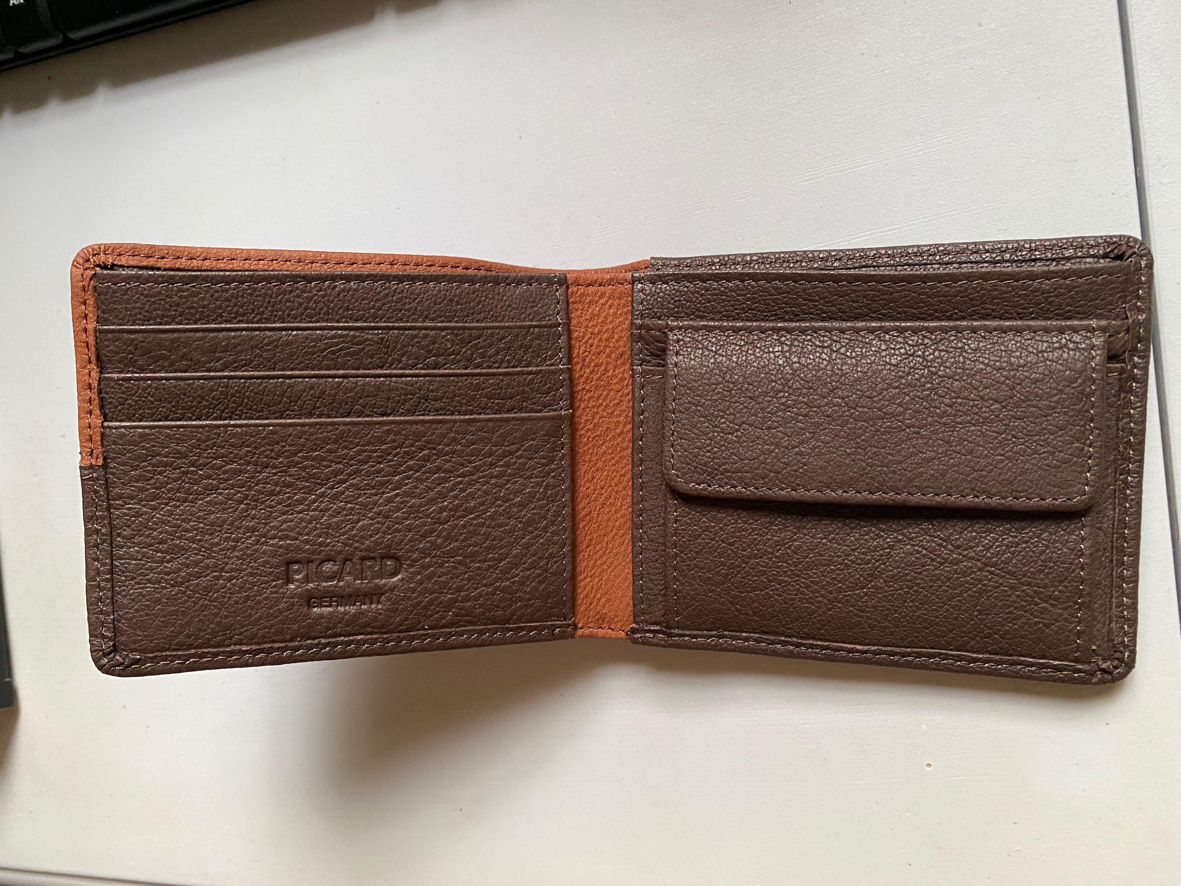 Authentic Picard Leather Bifold Wallet with coin pouch, Men's Fashion ...