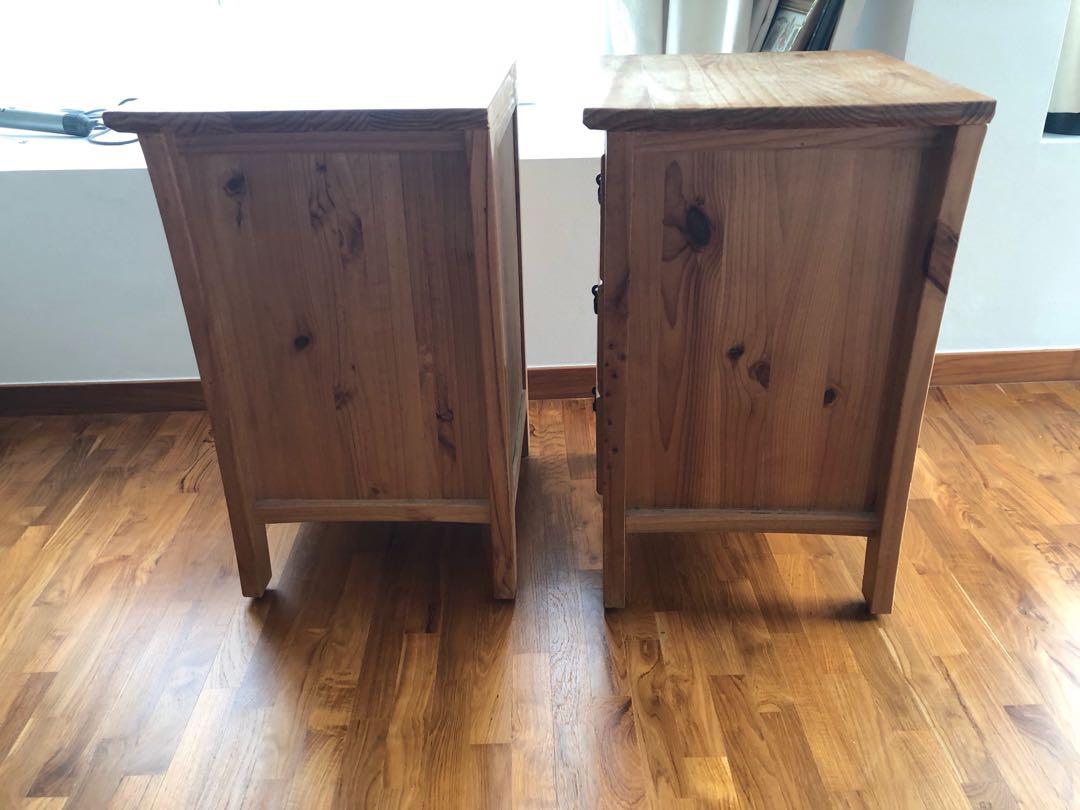 Bedside Lockers- Solid Wood, Furniture & Home Living, Furniture, Tables ...