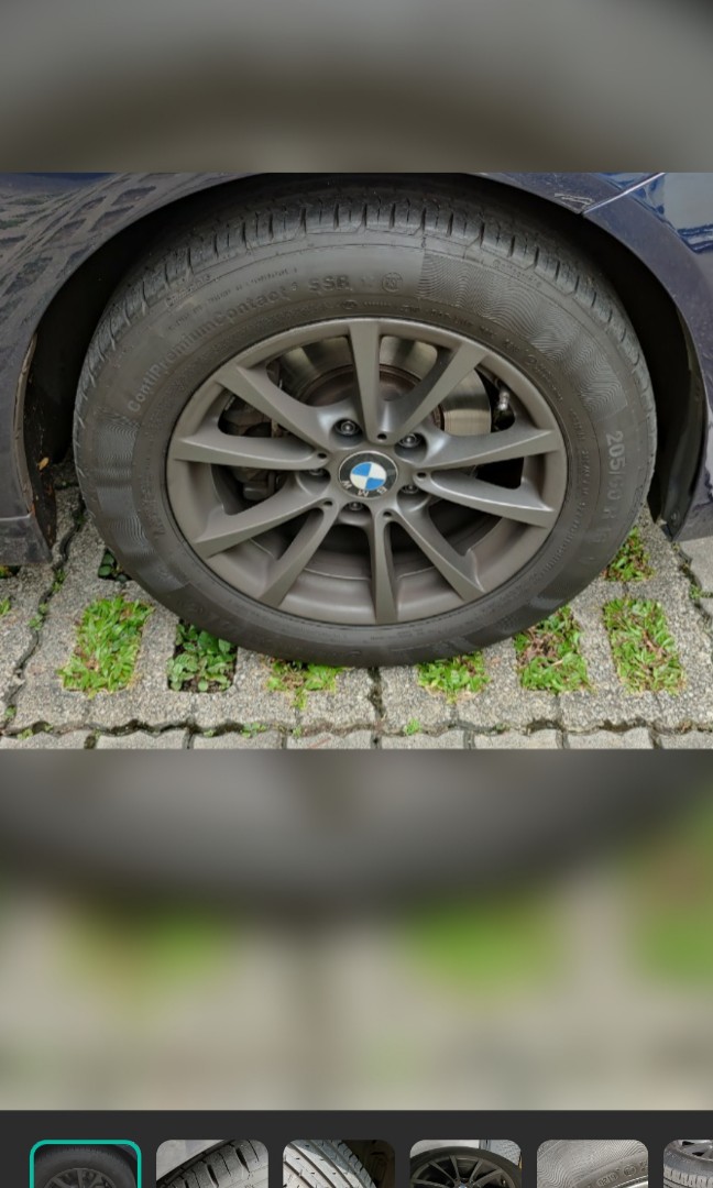 Bmw 16" rims & tyres 205/60/16, Car Accessories, Tyres & Rims on Carousell