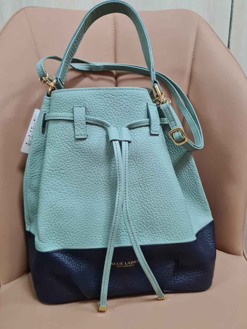 BN Blue Label Japan Leather Bucket Bag (Large), Women's Fashion, Bags ...