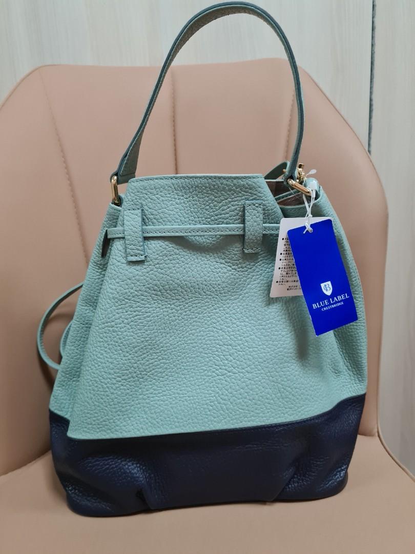 BN Blue Label Japan Leather Bucket Bag (Large), Women's Fashion, Bags ...