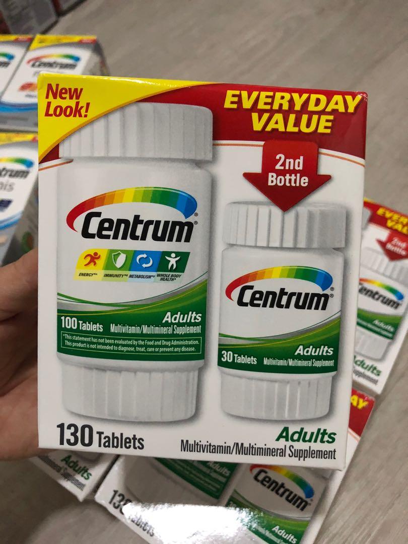 Centrum Adult Multivitamin and Multimineral Supplement Tablets, 130 Ct ...