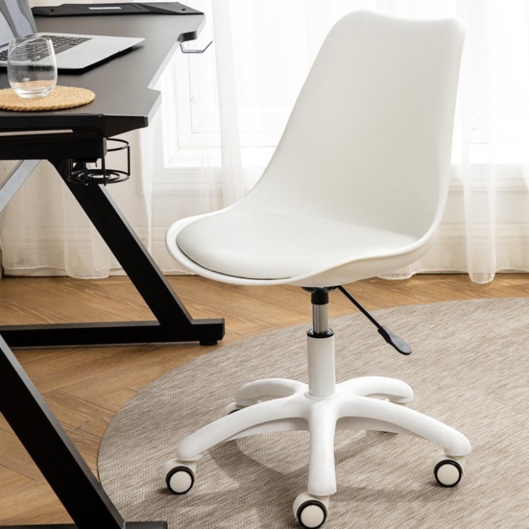 CH02 輕巧電腦椅辦公椅 Computer Chair 可升降 360度轉動有轆 防水防污防震 備有金屬鋼架或白色纖維支架 16種不同顏色 ...