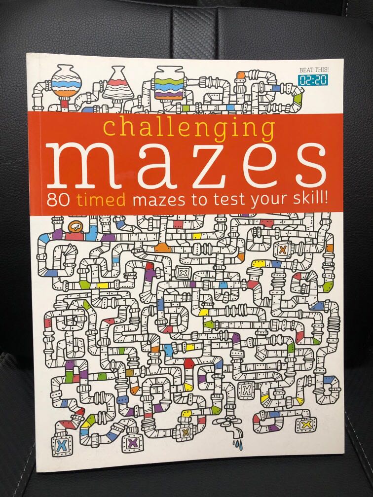 Challenging Mazes 80 times mazes to test your skills, Hobbies & Toys ...