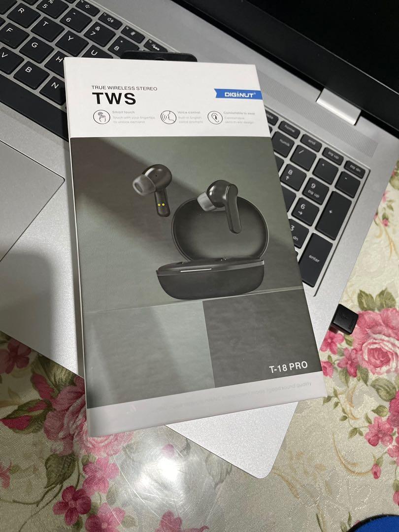DigiNut TWS Bluetooth Earphone/Noise Reduction Headphones/Audio/T18 PRO ...