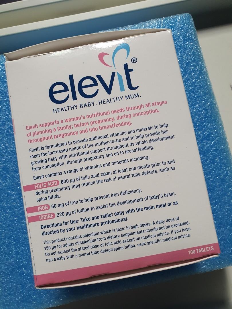 Elevit pregnancy (100Tablets), Babies & Kids, Maternity Care on Carousell