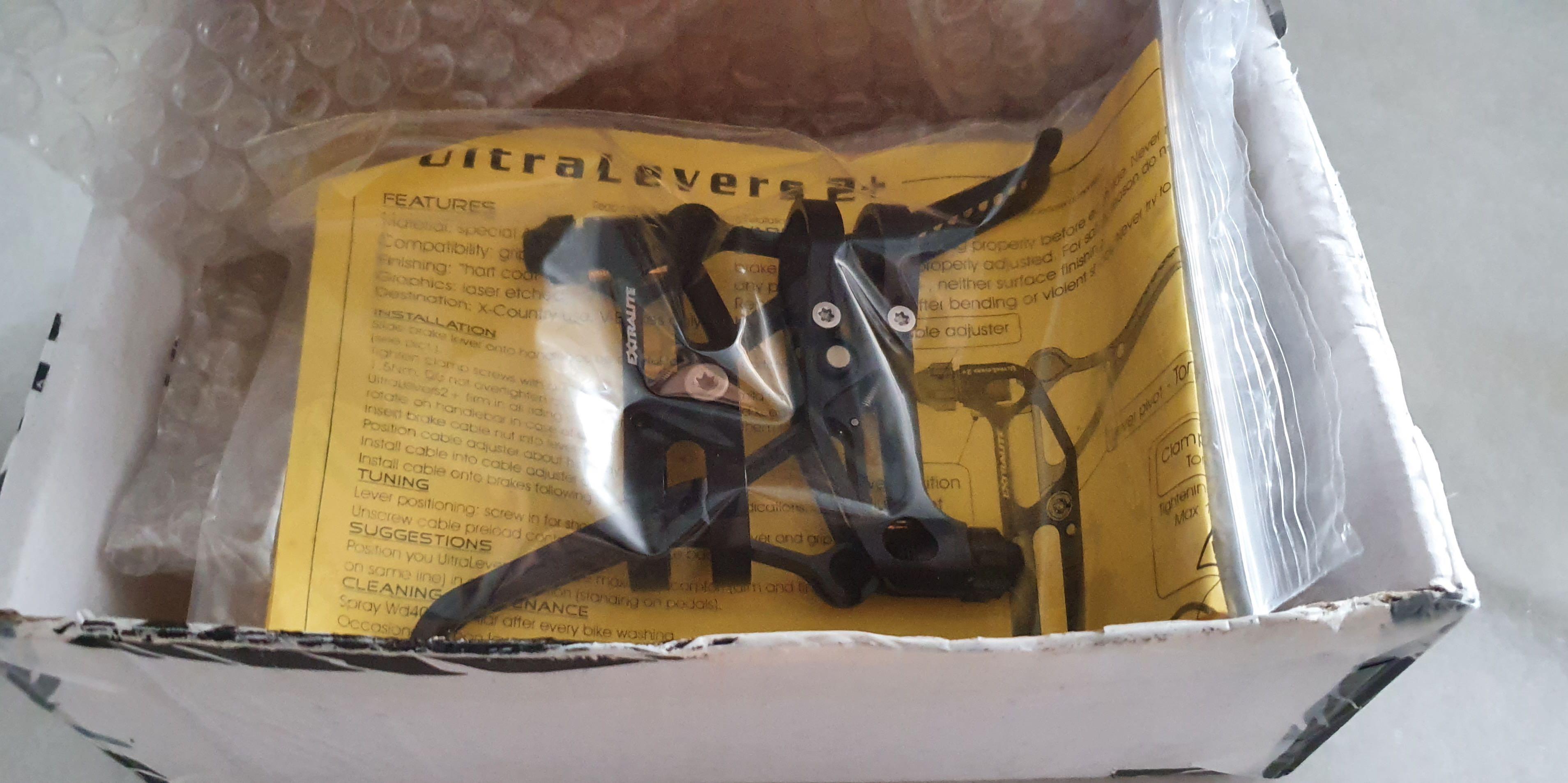 Extralite UltraLevers 2+ light weight 50g brake levers Brompton, Sports ...