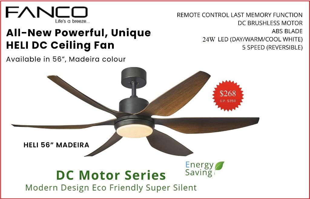 Fanco Ceiling Fan/Fanco Heli/Heli 56" 6 Blade/Ceiling Fan/Ceiling Fan ...