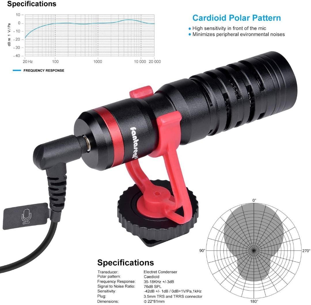 Fantaseal Professional Hi-sensity Hi-fidelity Mini Shotgun Video ...