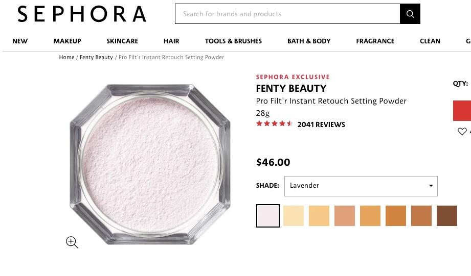 Fenty Beauty Setting Powder (Lavender), Beauty & Personal Care, Face ...