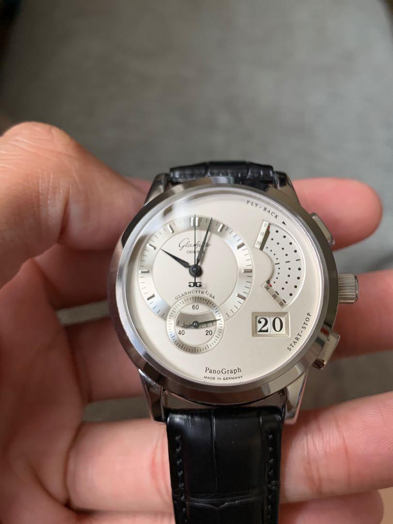 glashutte original panograph flyback, 名牌, 手錶 - Carousell