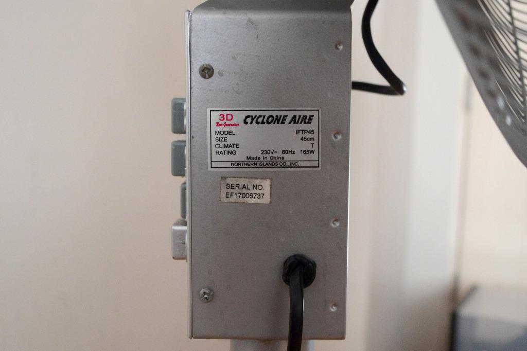Industrial Cyclone Electric Fan, Furniture & Home Living, Lighting ...