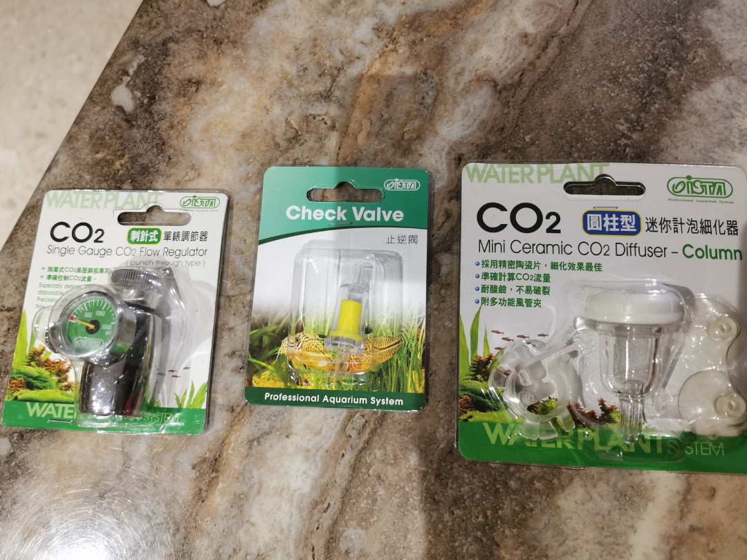 Ista CO2 flow regulator + check valve + diffuser, Pet Supplies, Homes ...