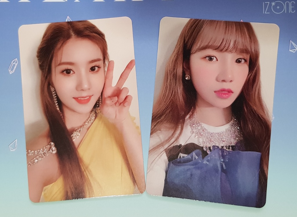 IZ*ONE 2nd Mini Album HEART*IZ Sapphire Version Photo Card IZONE ...