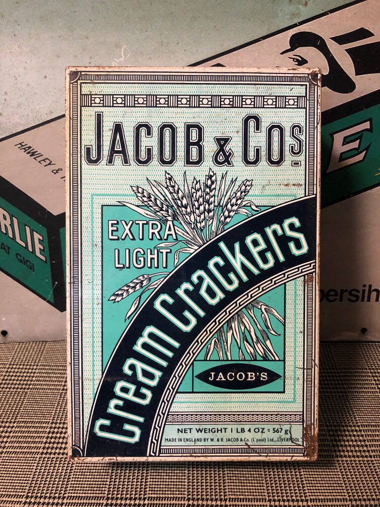 Jacob & Cos Biscuits Tin, Hobbies & Toys, Memorabilia & Collectibles ...