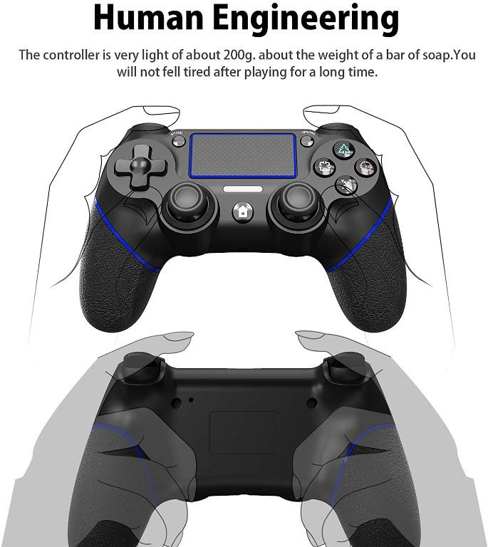 JOYSKY for PS4 Controller Wireless Gaming Controller PS4 Double ...