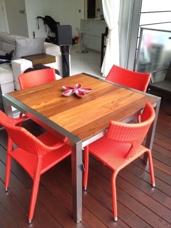 Modern Outdoor Table 1m x 1m for sale, Furniture & Home Living ...