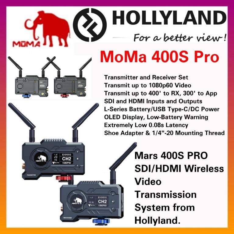 Be aware of Gray MOMA Hollyland Mars 400S PRO SDI/HDMI Wireless Video ...