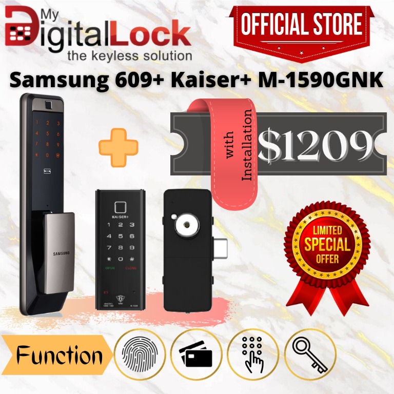 [OFFICIAL] Samsung SHP DP 609 Push Pull Digital Lock (PI Set) + Kaiser+ ...